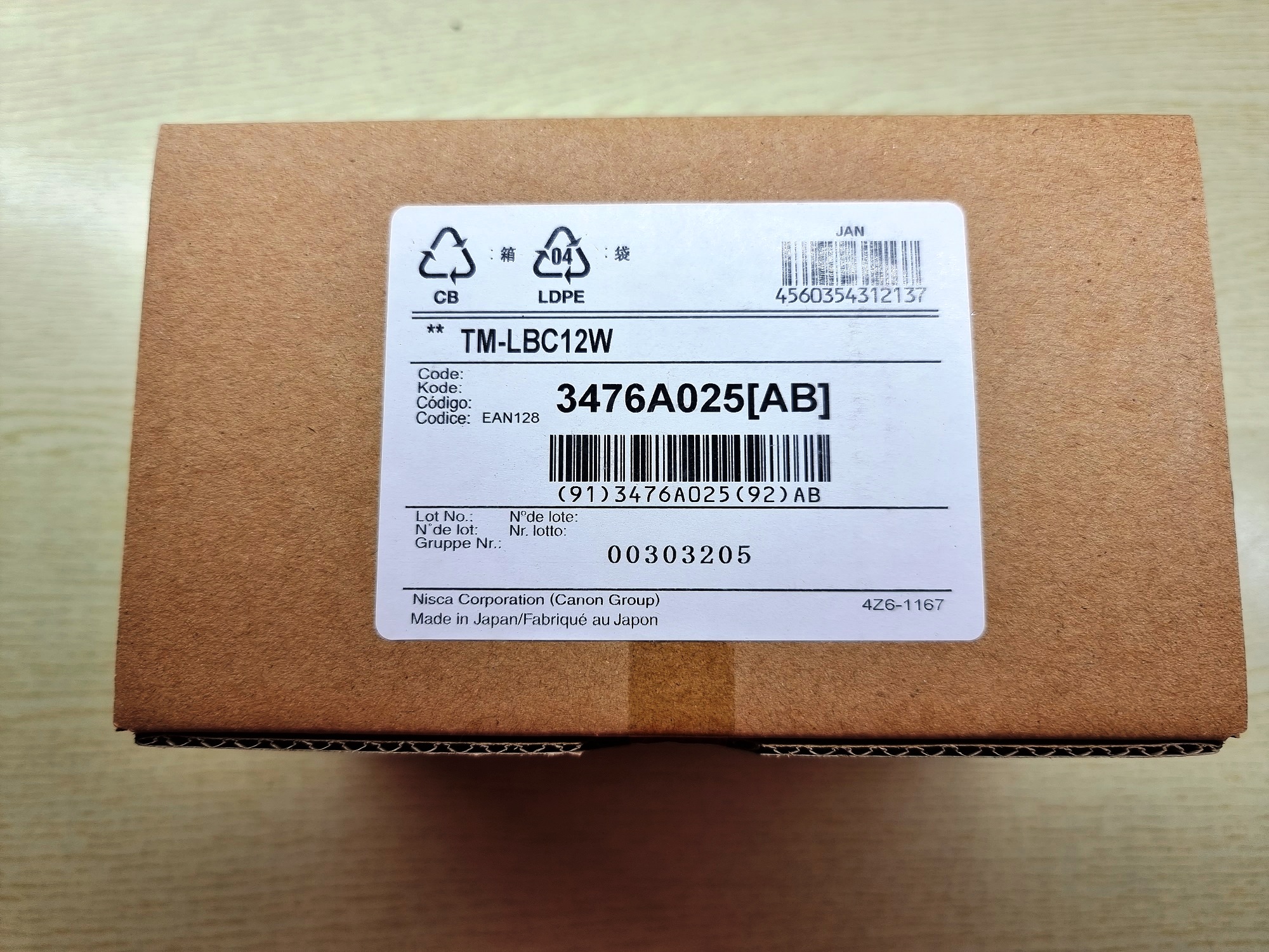 CABLE ID LABEL TAPE CASSETTE 12MM WHITE | MTL Enterprise